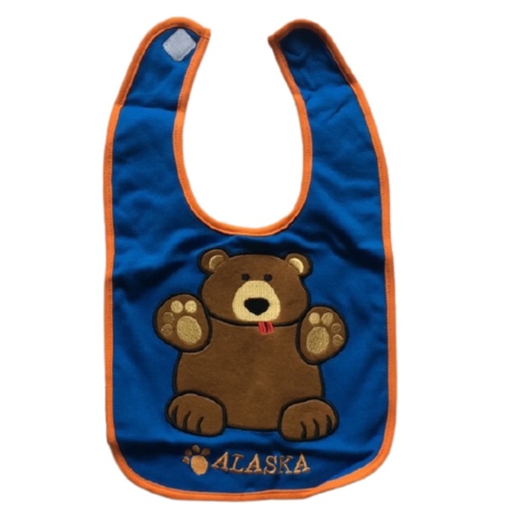 Alaska Baby | Accessories | Nwt Bib Blue Teddy Bear Baby | Poshmark